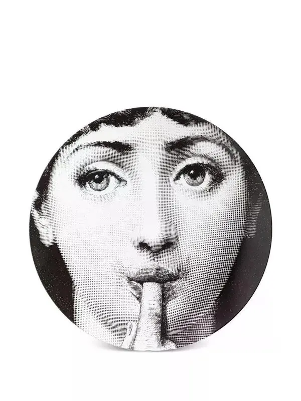 FORNASETTI Tema E Variazioni N. 178 Wall Plate - Black