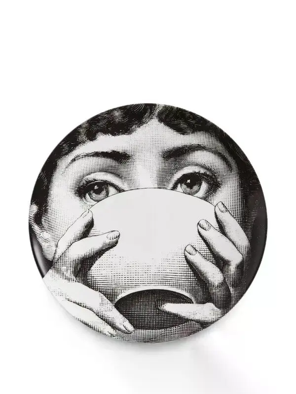 FORNASETTI Tema E Variazioni N.191 Decorative Plate - Black
