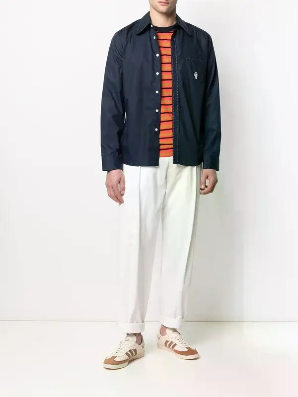 WALTER VAN BEIRENDONCK Round Embroidery Shirt