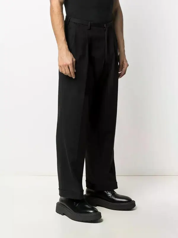 WALTER VAN BEIRENDONCK Tailored Wool/cotton Trousers