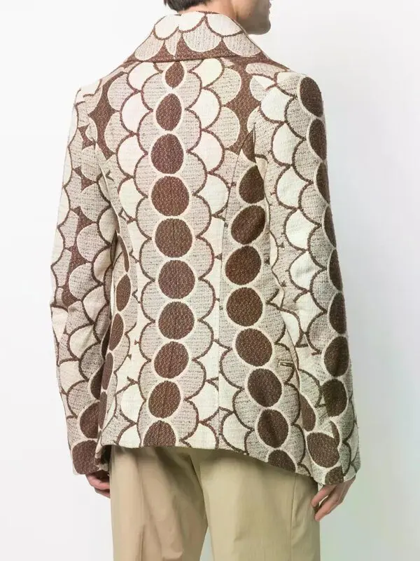 WALTER VAN BEIRENDONCK Geometric Print Jacket