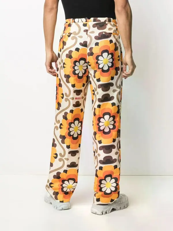 WALTER VAN BEIRENDONCK Power Flower Trousers