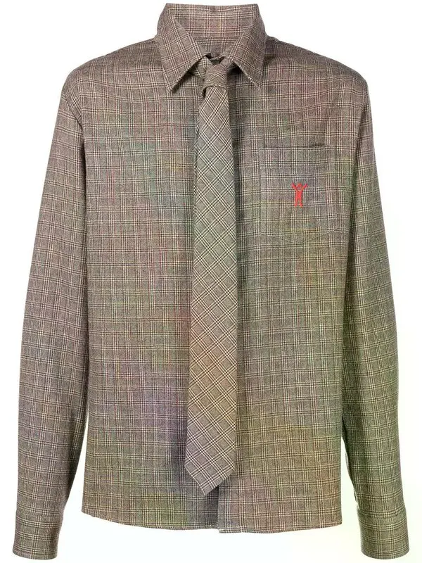 WALTER VAN BEIRENDONCK Check Virgin Wool Shirt