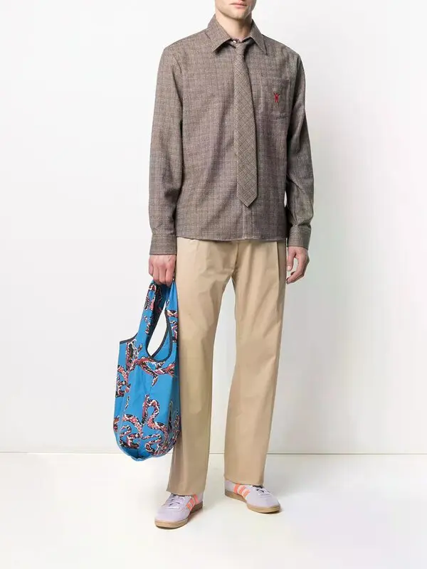 WALTER VAN BEIRENDONCK Check Virgin Wool Shirt