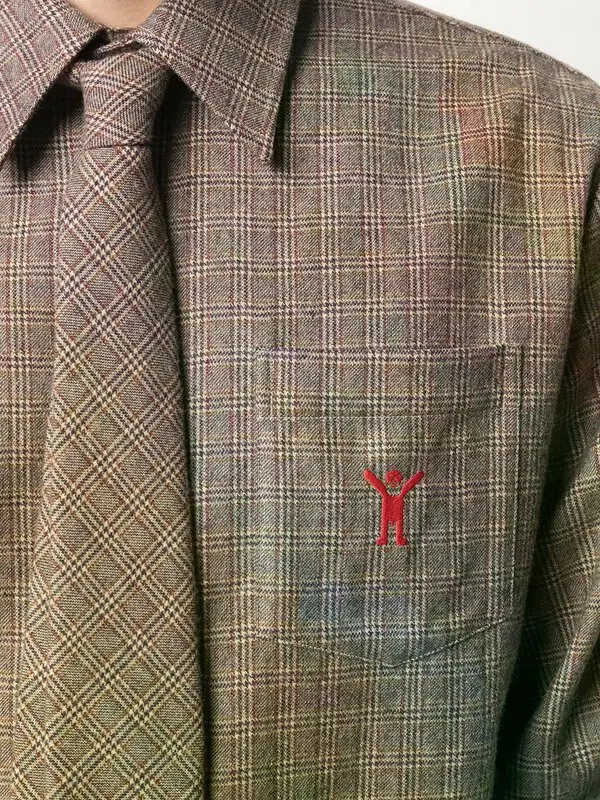 WALTER VAN BEIRENDONCK Check Virgin Wool Shirt