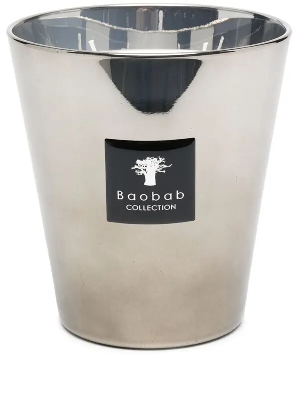 BAOBAB COLLECTION Platinum Max 16 Scented Candle - Silver
