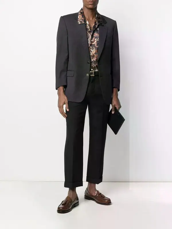 Pierre Cardin 1990s Contrasting Lapel Blazer
