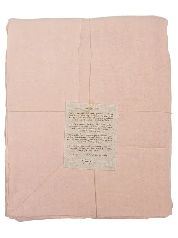 ONCE MILANO Medium Linen Tablecloth - Pink