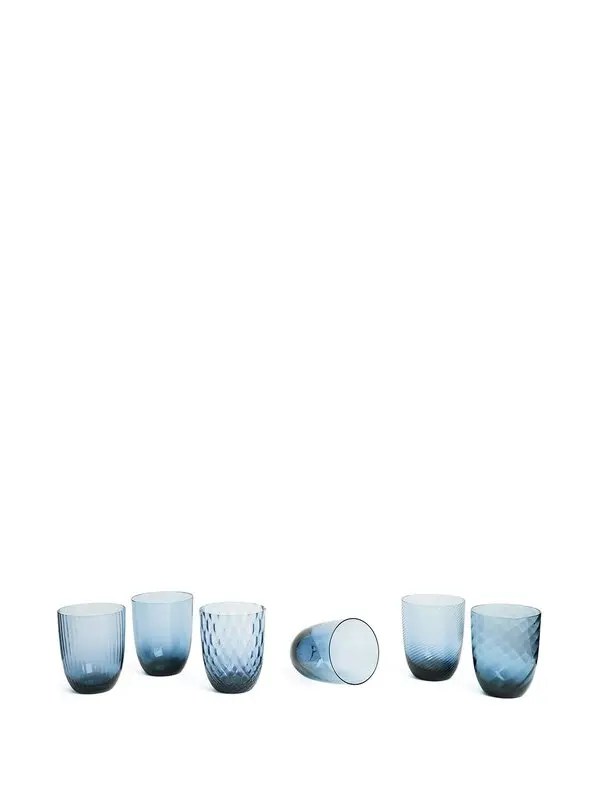 NASONMORETTI Idra Water Glasses - Blue