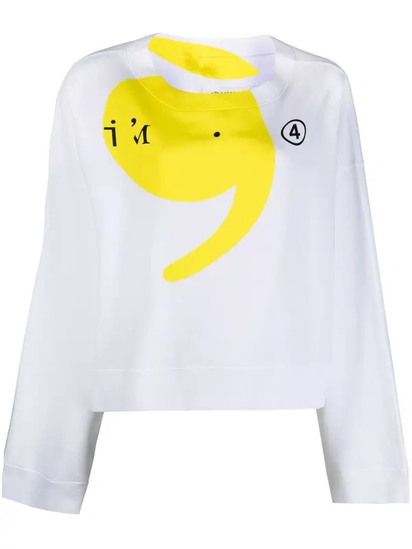 MAISON MARGIELA Logo-print Sweatshirt