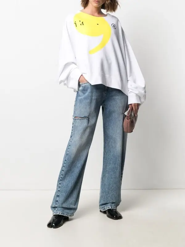 MAISON MARGIELA Logo-print Sweatshirt