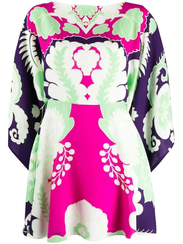 Valentino Garavani Printed Mini Dress - White