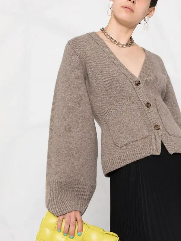 Khaite The Scarlet Cashmere Cardigan - Neutrals