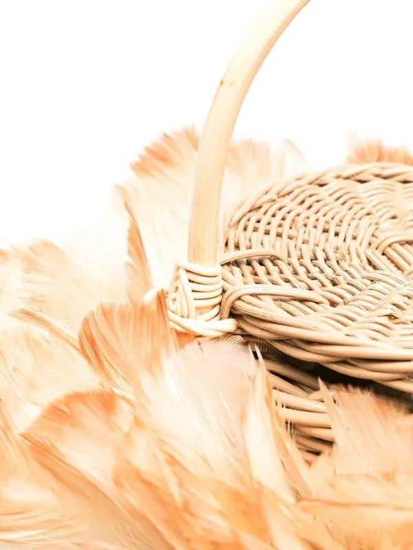 GATTI Jasmine Feather-embellished Bag