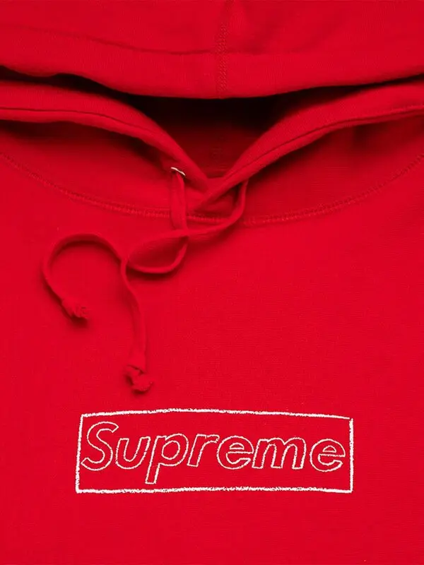 Supreme X Kaws Chalk Logo Hoodie