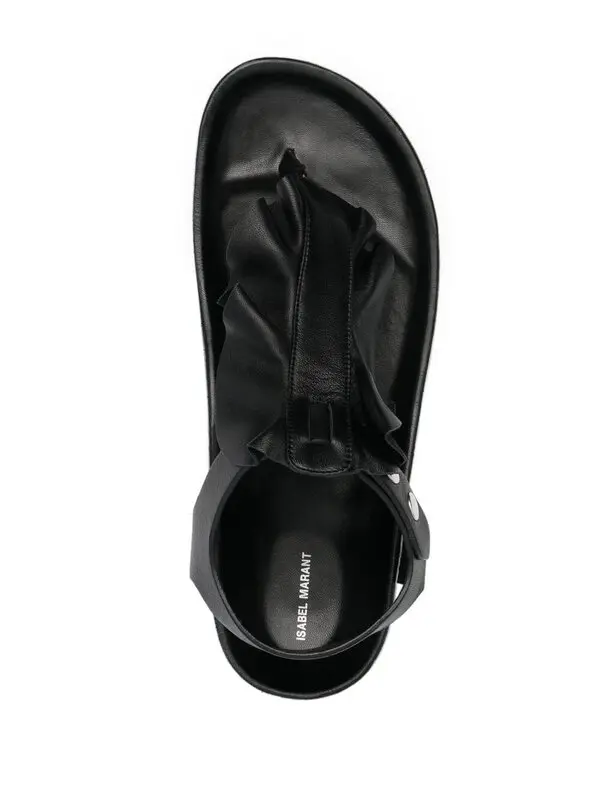 Isabel Marant Étoile Leather Ruffle-trim Sandals