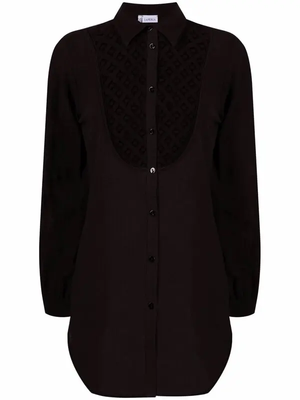 La Perla Cut-out Detail Button-up Shirt