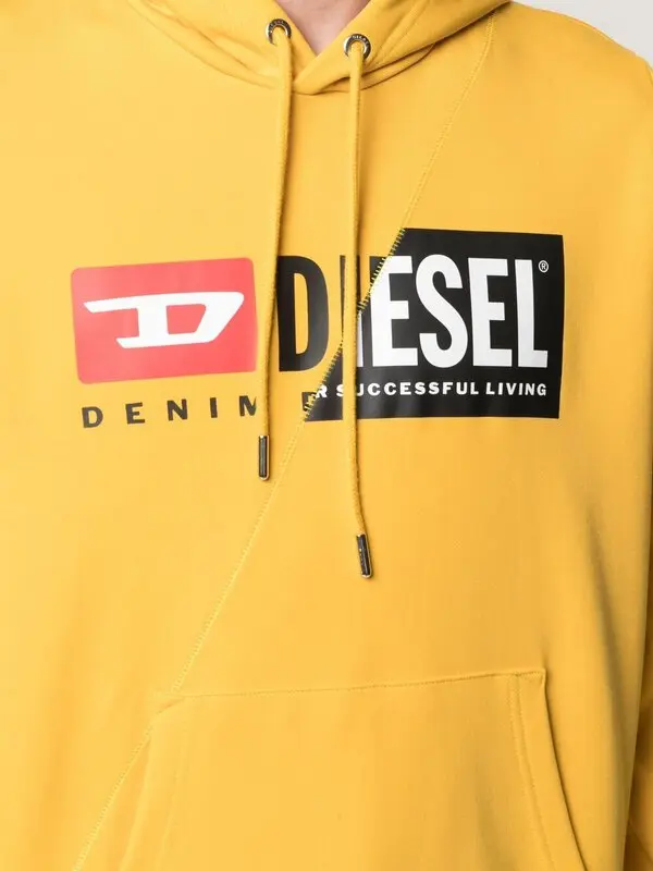 DIESEL® Logo-print Pullover Hoodie