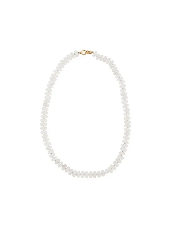 Irene Neuwirth 18kt Yellow Gold Bead Necklace - White