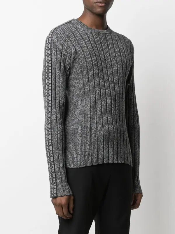 Off-White Ribbed Knit Jumper