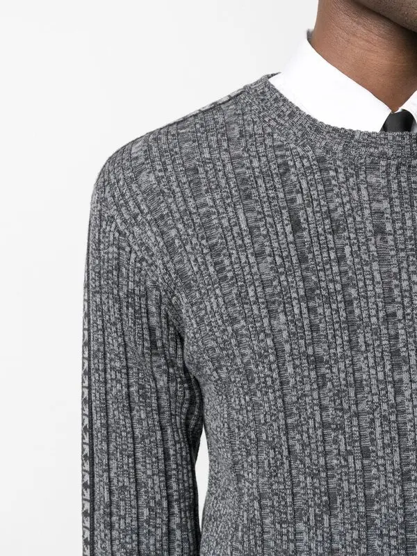 Off-White Ribbed Knit Jumper