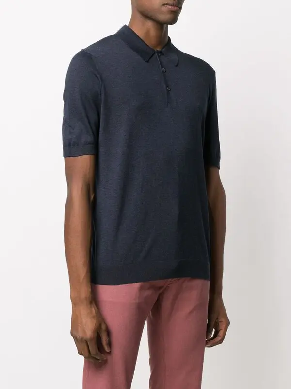 BARBA NAPOLI Knitted Polo Shirt