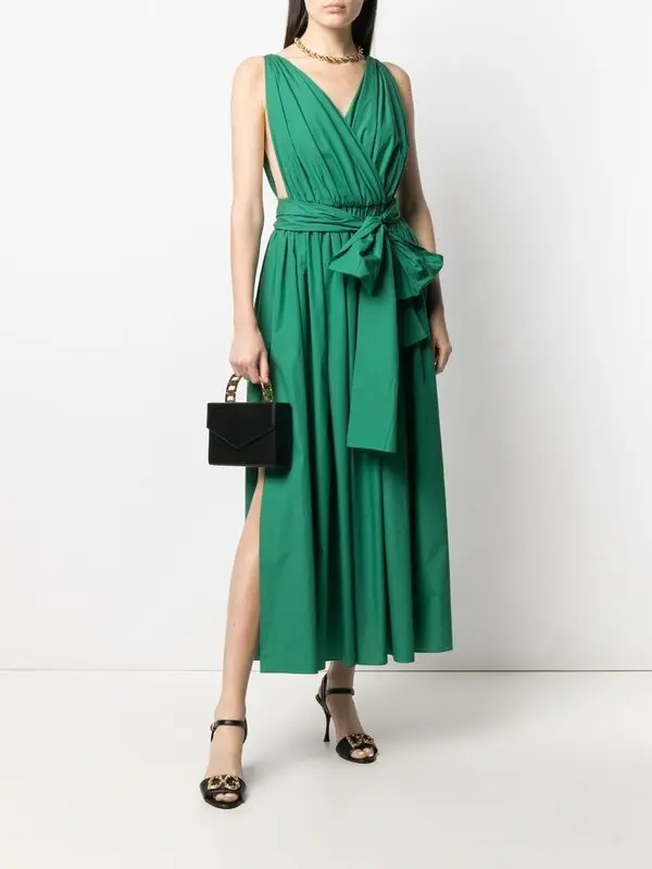 15 dresses lime green Bella Glow Pleated Midi Dress-Forest Green – IFashion main image 0