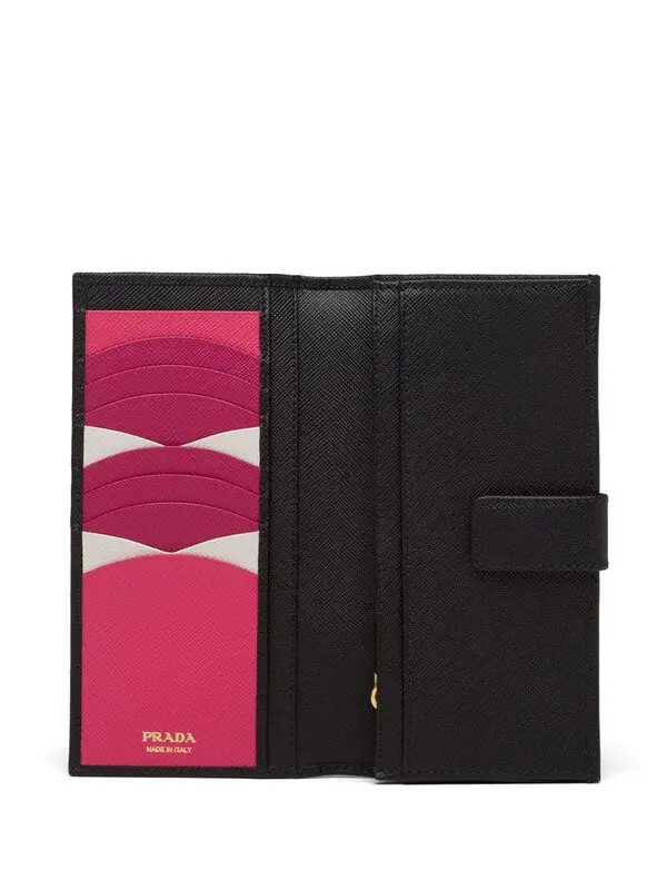 Prada Logo Lettering Continental Wallet