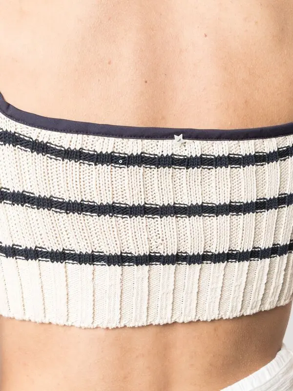 Lorena Antoniazzi Ribbed-knit Cropped Top