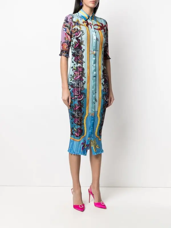 Versace Starfish-print Shirt Dress