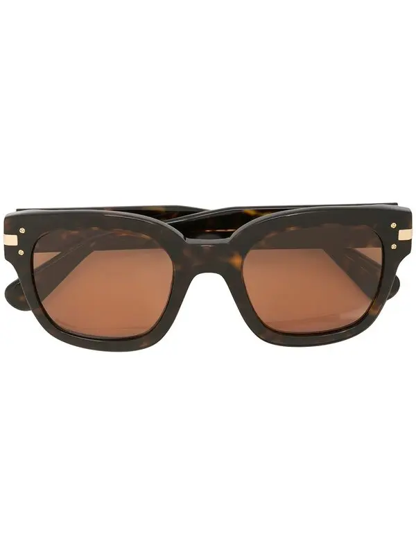 Amiri Tortoiseshell Square Frame Sunglasses - Brown