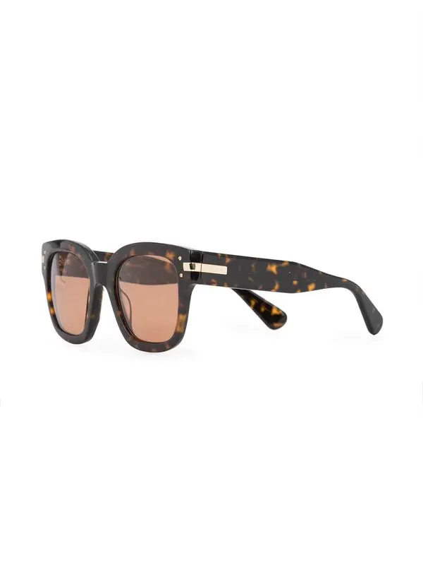 Amiri Tortoiseshell Square Frame Sunglasses - Brown
