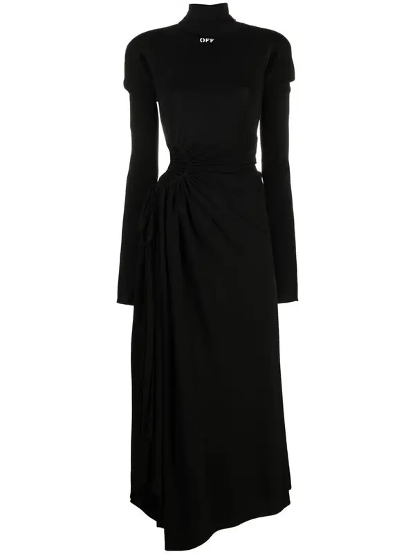 Off-White Cut-out Detail Long Dress