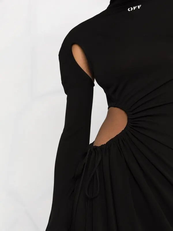 Off-White Cut-out Detail Long Dress