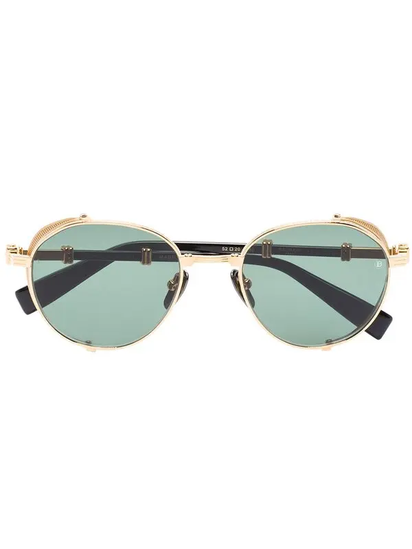 Balmain Brigade Shield Sunglasses - Gold