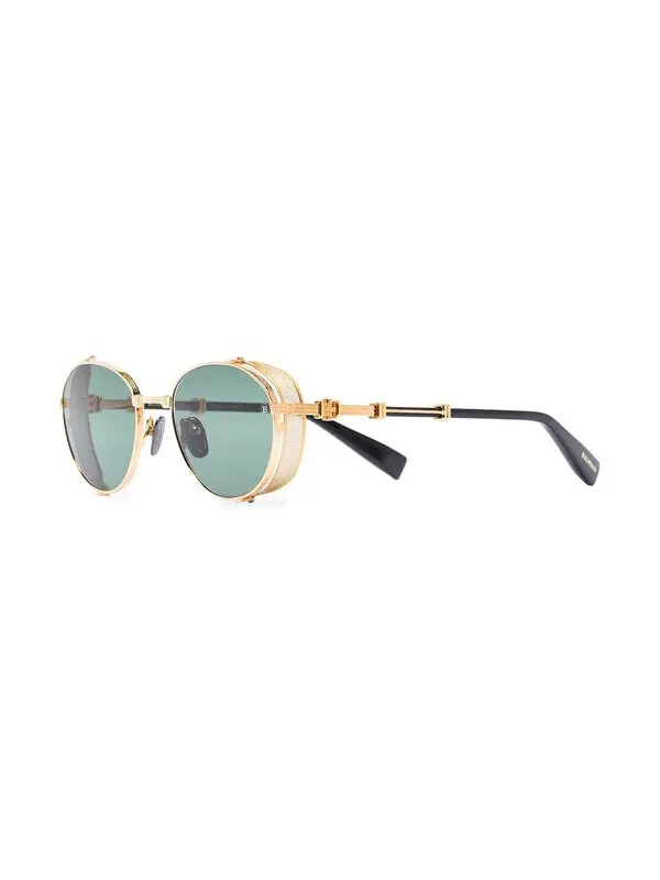 Balmain Brigade Shield Sunglasses - Gold