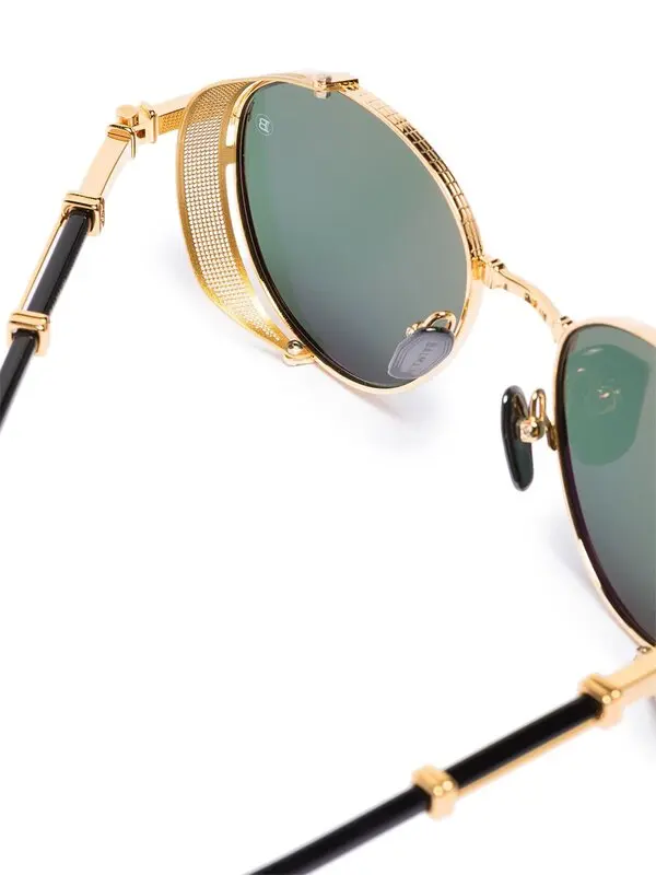 Balmain Brigade Shield Sunglasses - Gold