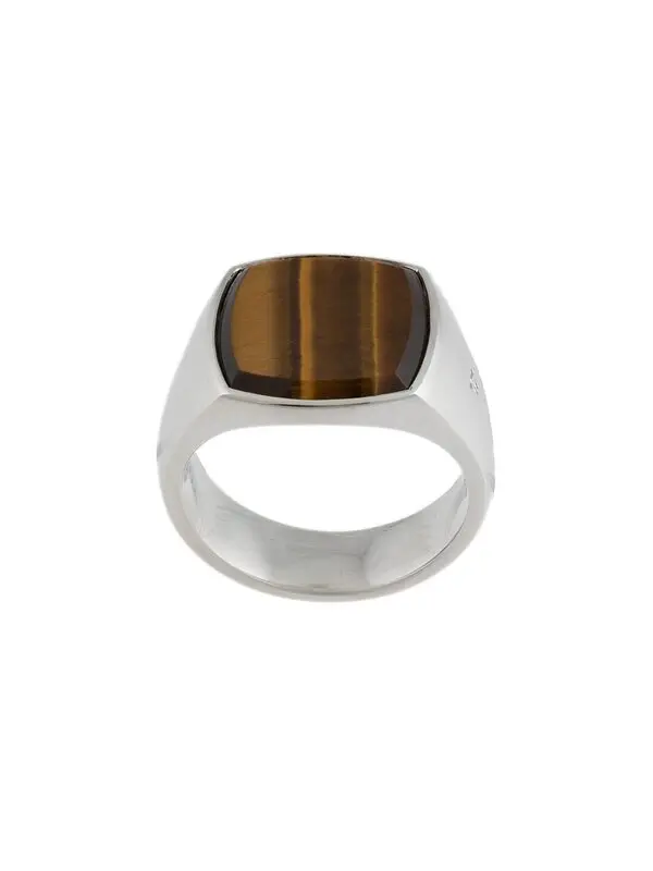 Tom Wood Cushion Tiger Eye Medium Ring