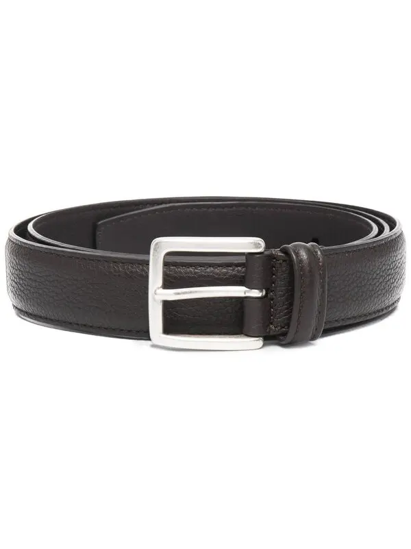 DELL'OGLIO Adjustable Buckle Belt - Brown