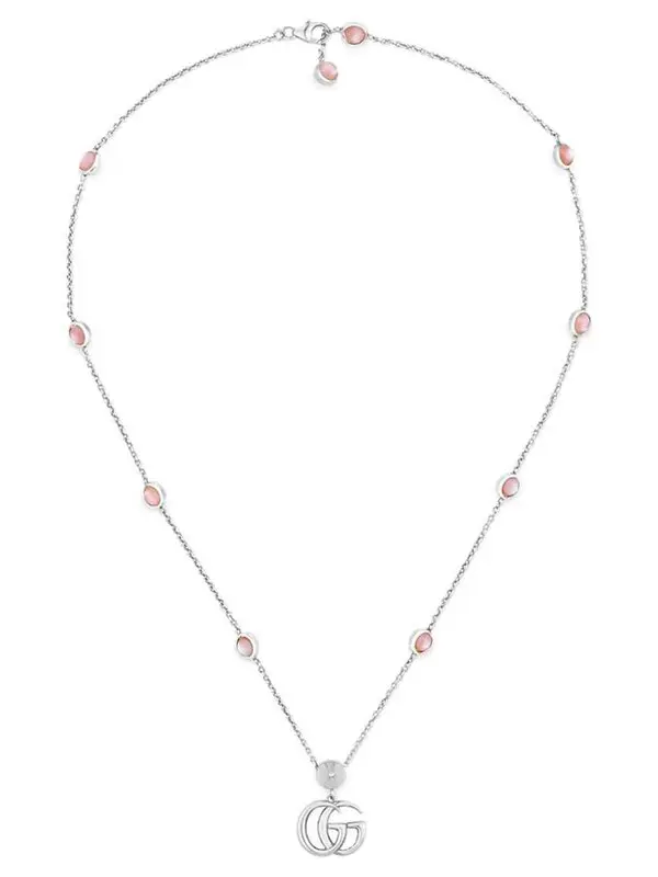 Gucci Double G Mother Of Pearl Necklace