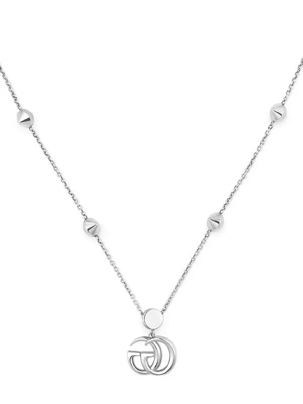 Gucci Double G Mother Of Pearl Necklace