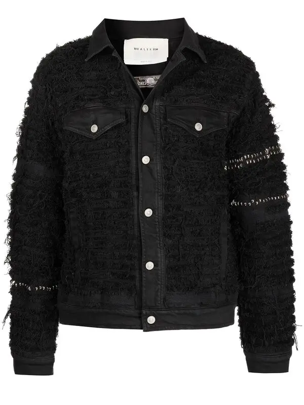 1017 Alyx 9sm Stud-embellished Denim Jacket