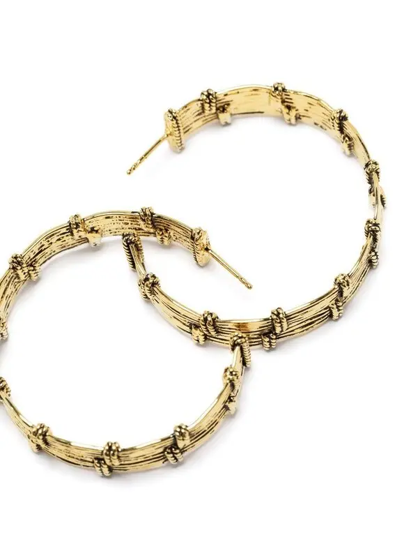 AURÉLIE BIDERMANN Ava Textured Hoop Earrings