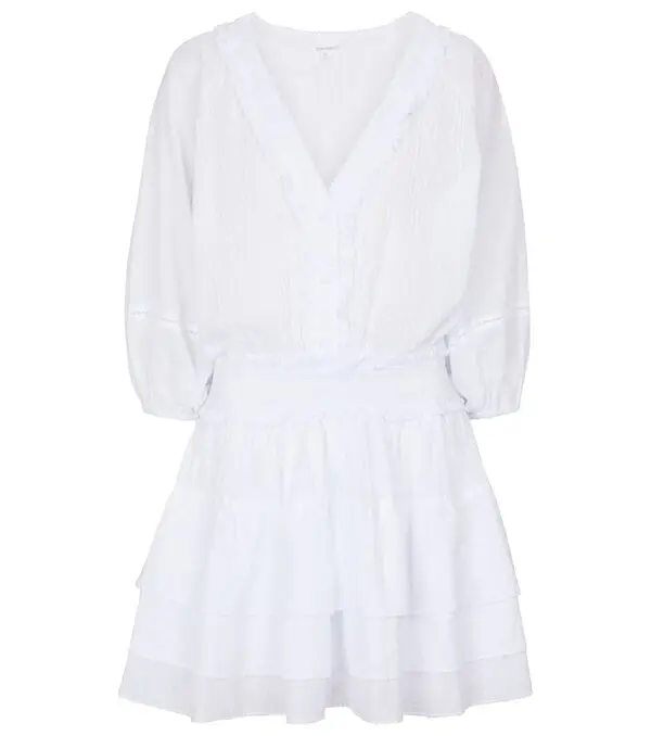 Poupette St Barth Ariel Cotton Minidress - White