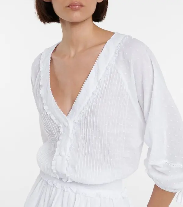 Poupette St Barth Ariel Cotton Minidress - White