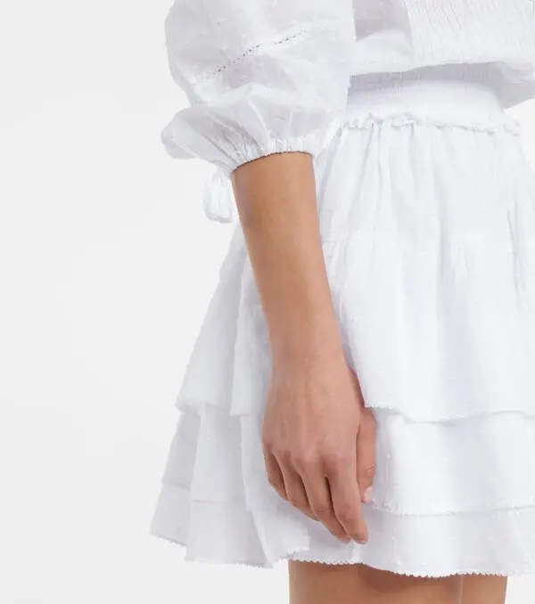 Poupette St Barth Ariel Cotton Minidress - White