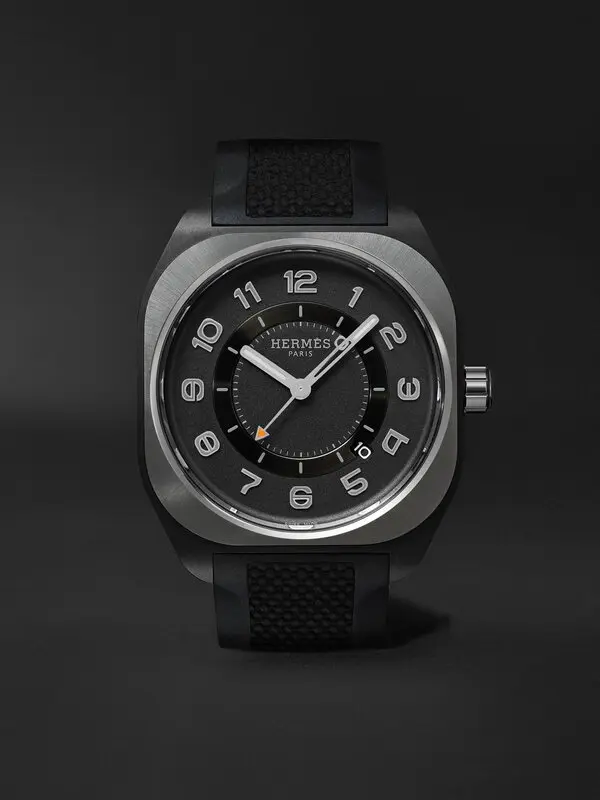 Hermès H08 Automatic 39mm Watch - Black
