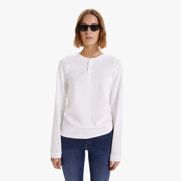 Velva Sheen Tubular Long Sleeve Henley T-shirt