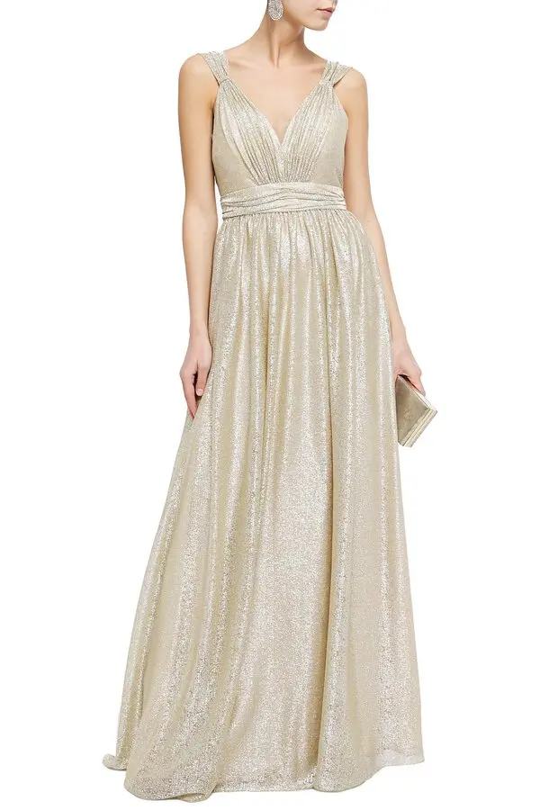 catherine metallic dress Kate Middleton wears pink sequin The Vampire's Wife dress in Belize