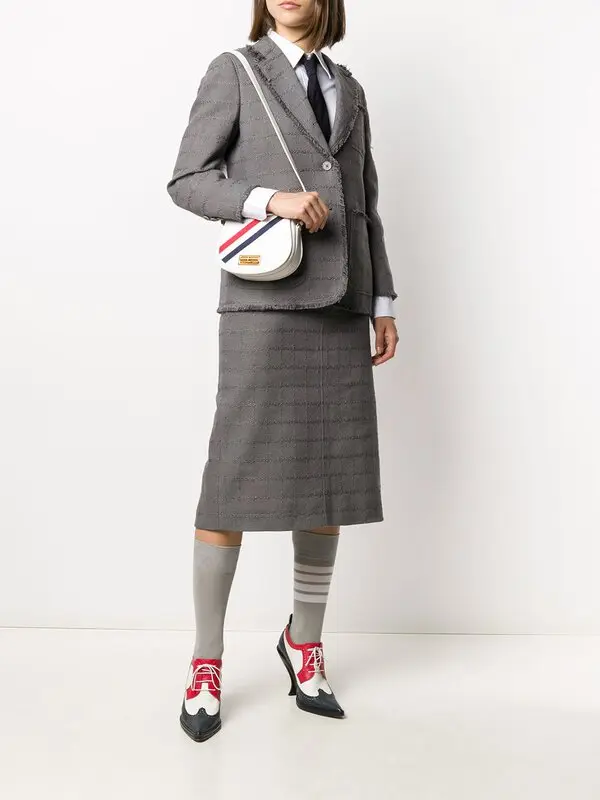 Thom Browne Small Shoulder Saddle Bag